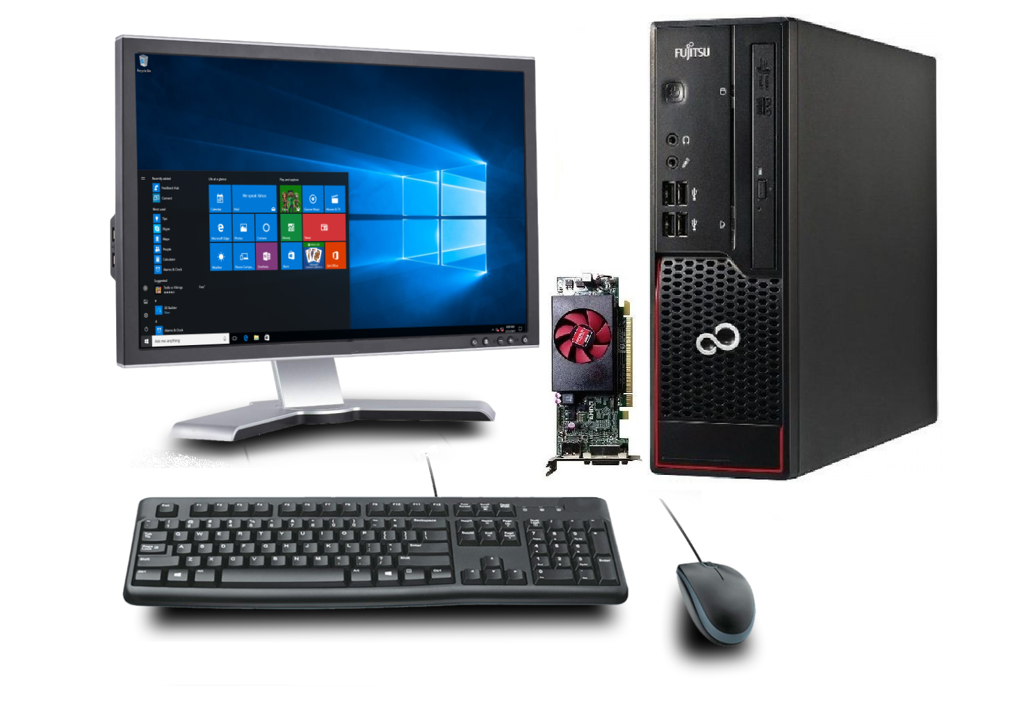 GAMING ΥΠΟΛΟΓΙΣΤΗΣ PC ΣΕΤ FUJITSU ESPRIMO C020/ 8GB RAM/ 256GB SSD ΜΕ ...